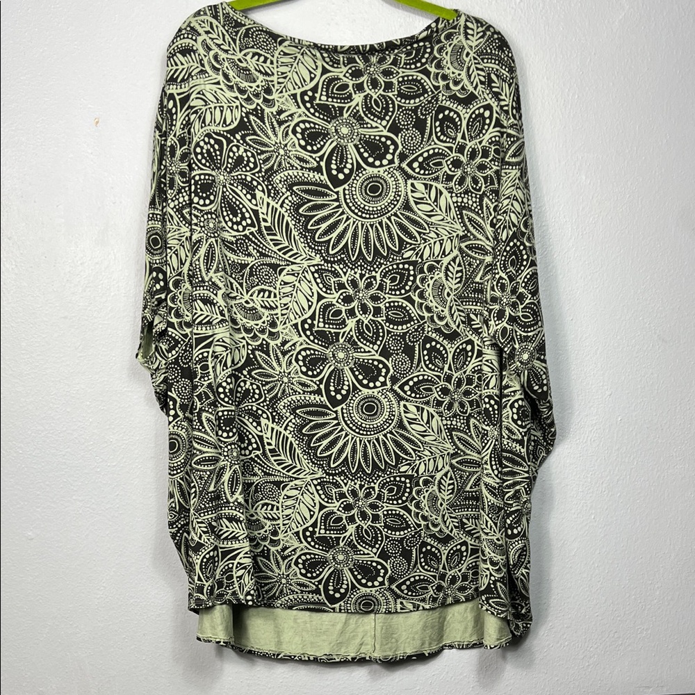 Bryn Walker Debo Allover Floral Print Oversized Cap S… - Gem